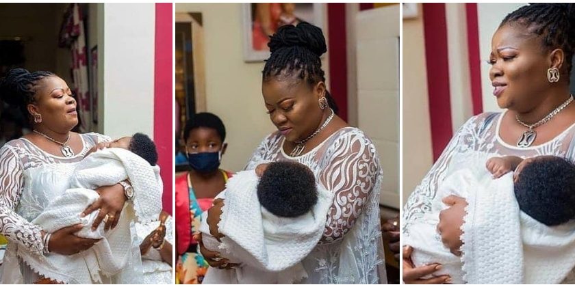 Veteran Ghanaian Actress, Mercy Asiedu, and Husband outdoor their ...