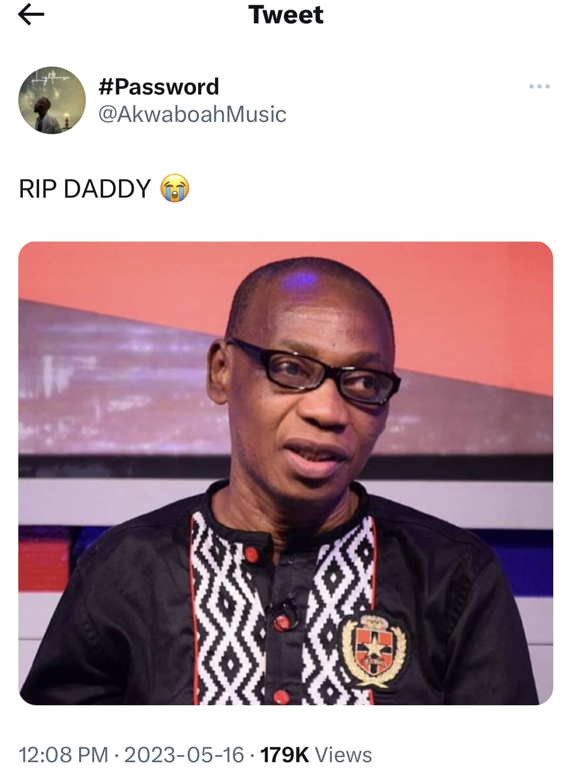 Legendary highlife singer Akwaboah Snr and father of Akwaboah Jnr passes on. | GHMedia Hub